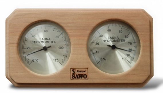 THERMO-HYGROMETER CEDAR RECTANGLE - Sauna People