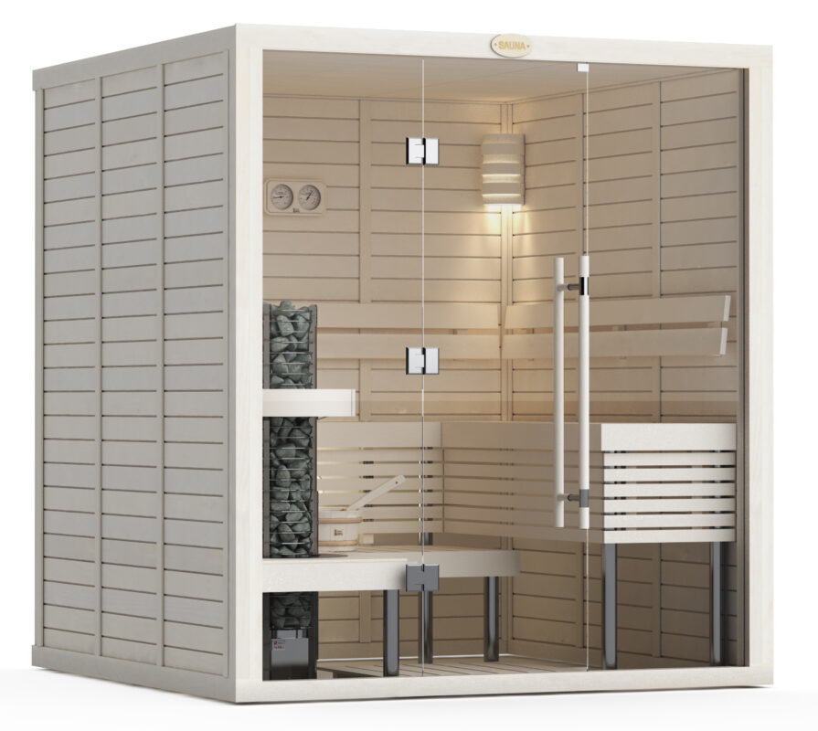 6 PERSON INDOOR HOME SAUNA WITH GLASS FRONT MODEL 2020ML ASPEN - Sauna ...