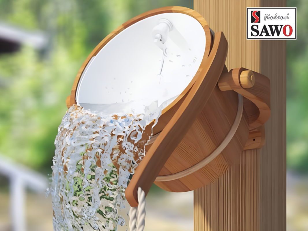 SAUNA BUCKET SHOWER CEDAR SAWO - Sauna People