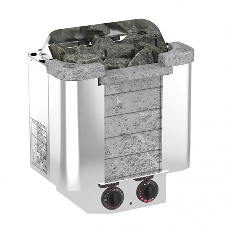 6kW CUMULUS STONE FRONT BASE CONTROLS FINNISH SOAPSTONE PREMIUM SAWO ...