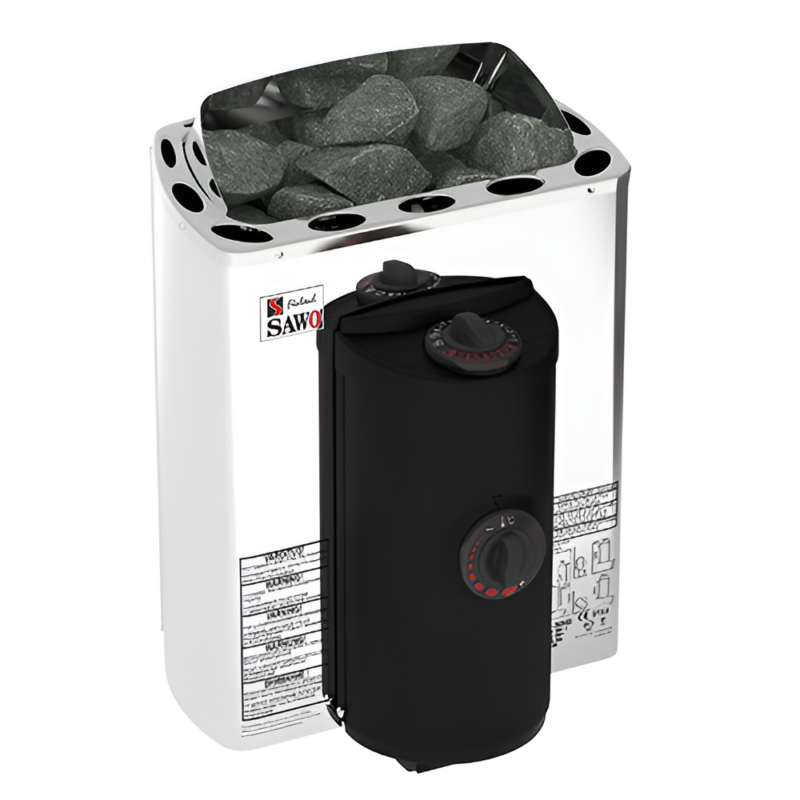 3.6kW MINI MX TRENDLINE SAUNA HEATER with FRONT CONTROLS SAWO - Sauna ...